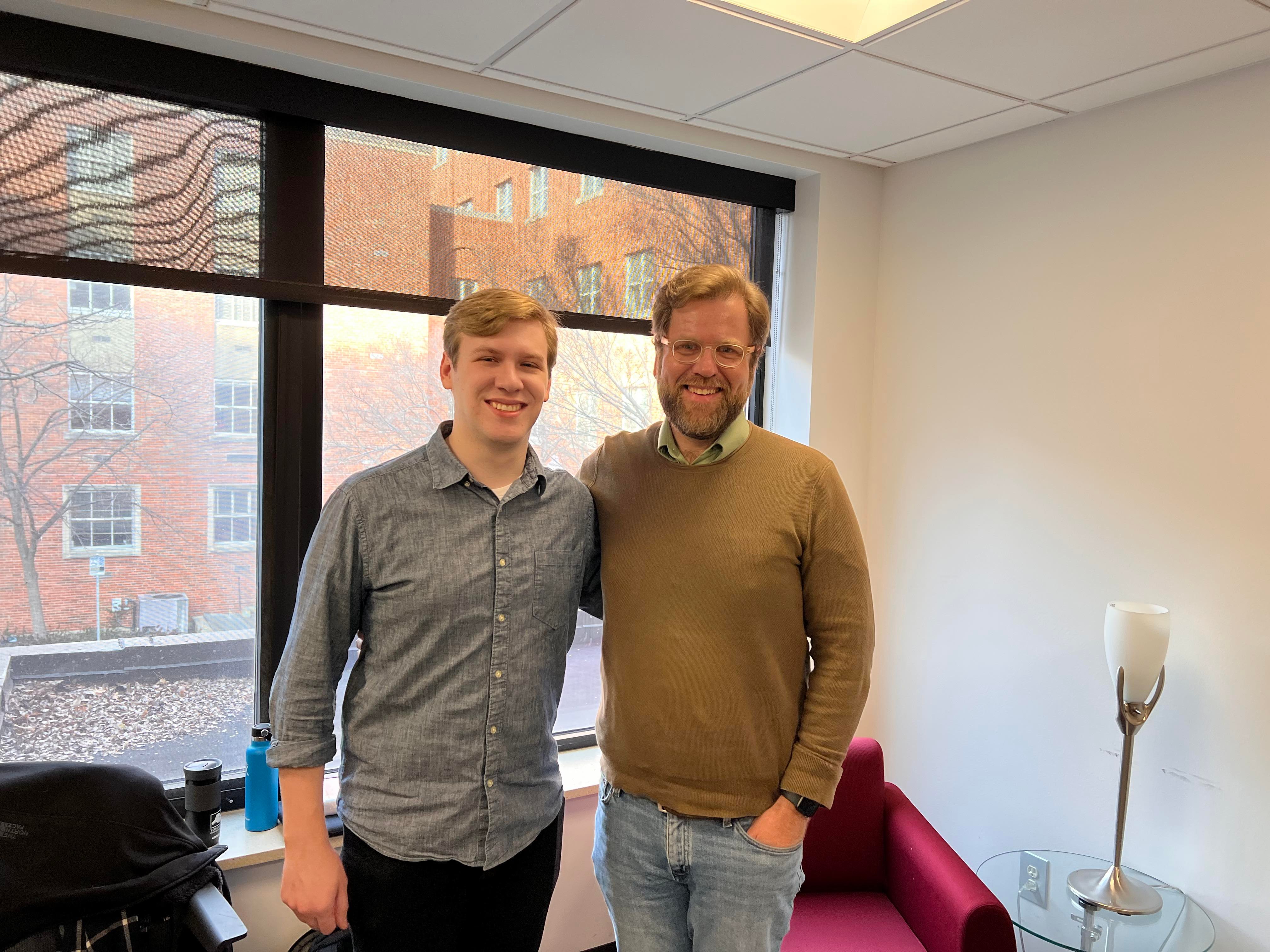 Samuel Palazzo (Italian minor) successfully defends his senior thesis ...