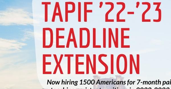 TAPIF Application Deadline Extended | Department of French and Italian